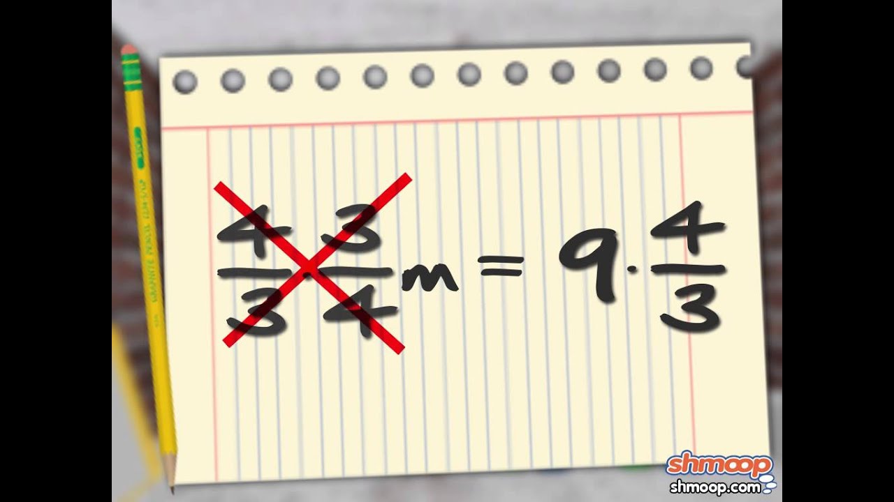 Using Multiplicative Inverse to Solve Equations by Shmoop