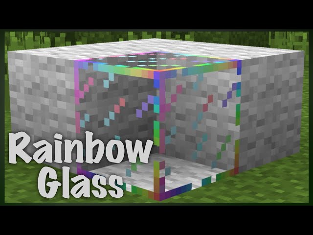 Rainbow Glass Minecraft Texture Pack