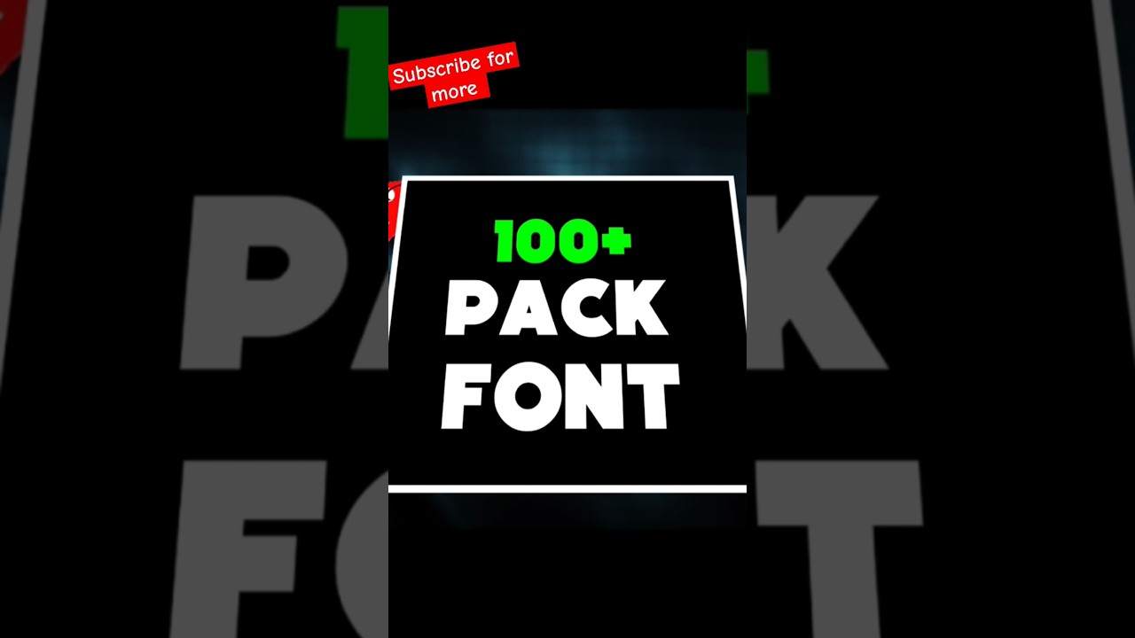 FREE Font Pack - 100+ FREE Fonts!