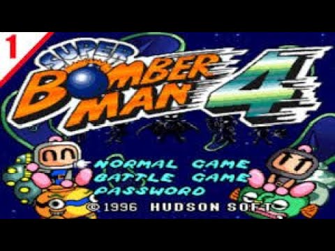 super bomberman 4 snes super Nintendo battle game