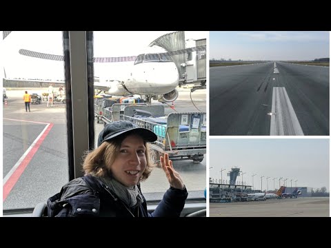 Onboard a shuttle bus behind the scenes at Nuremberg Airport NUE. Best ever at an Airport!