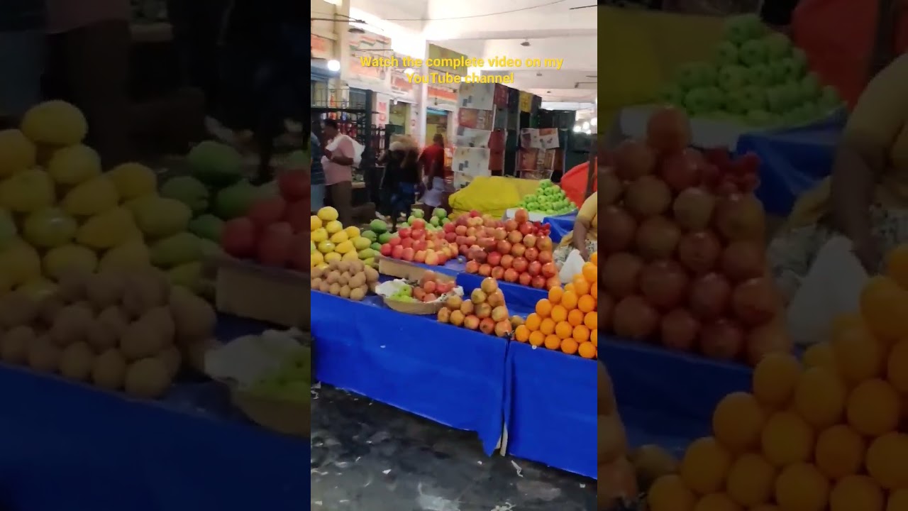 Asia's biggest Fruit, flower and vegetable market, Koyambedu Chennai #food #tourism #market #fresh