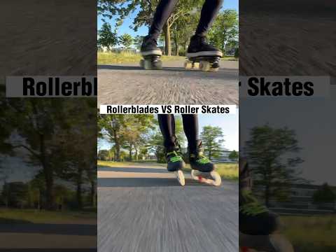 Rollerblades VS Roller Skates ???????? #skating #tips #freestyle #shorts