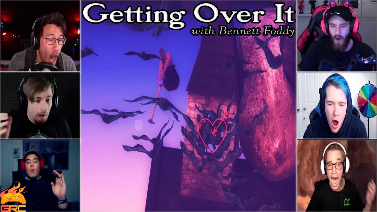 Gamers Reactions to Bats Jumpscare  | Getting Over It