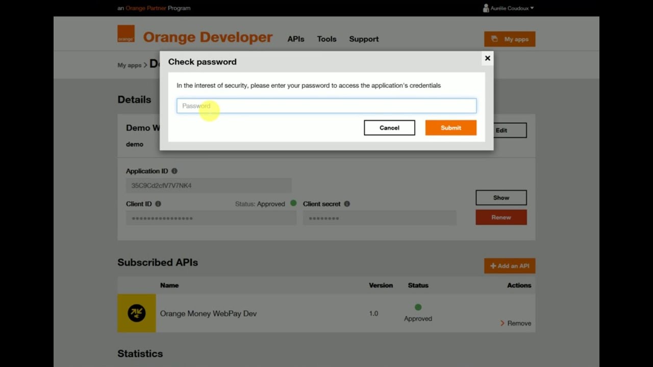 Orange Money Web payment walkthrough