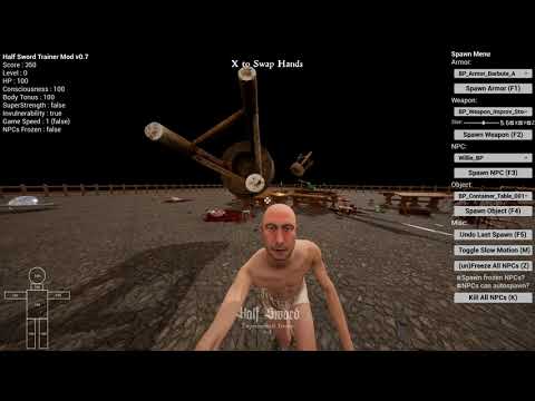 Half Sword (Trainer Mod) - UFO decapitation and huge weapons