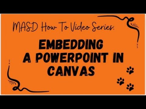 How To Embed a PPT in Canvas