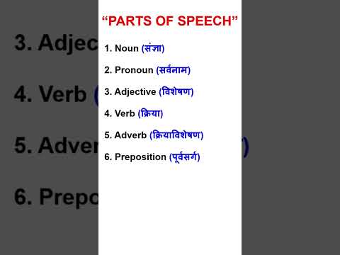 Parts of Speech in English Grammar | #englishgrammar #learnenglishwithamardeep #english #grammar