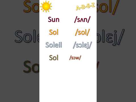 How do you say "Sun" in...?