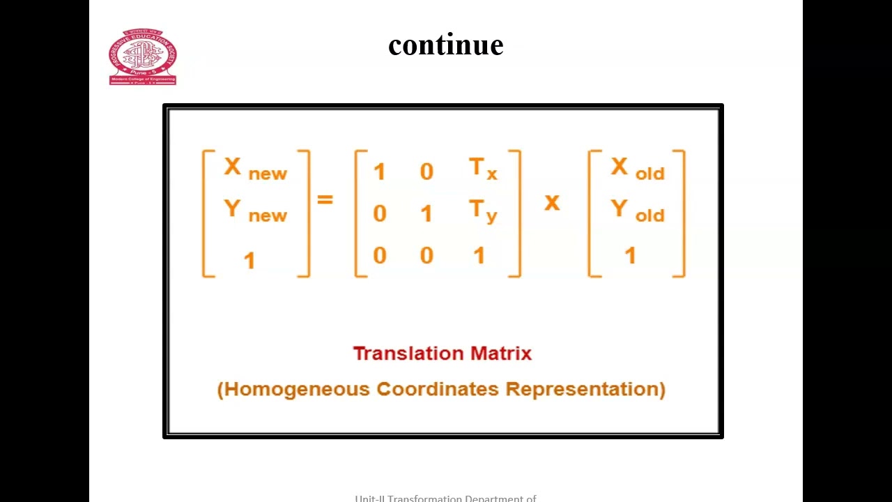 Computer Graphics:2D transformations Translation & Scaling
