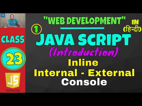 Learn Javascript Tutorial Inline Internal External || Web Development classes in HIndi - Mind Luster