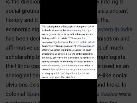 Define Caste and Its Origin | Part 2 Sociology SUBSIDIARY #exam #sociology #study #tmbu #shorts