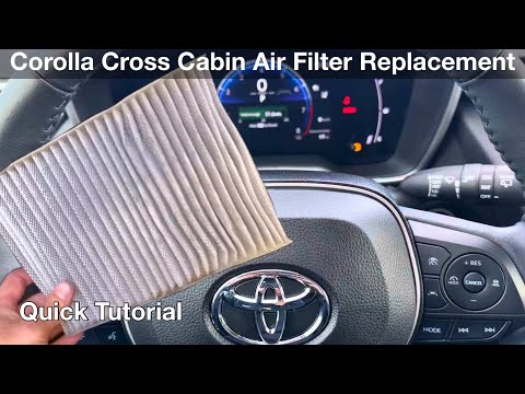 2023 Toyota Corolla Cross How to replace cabin air filter