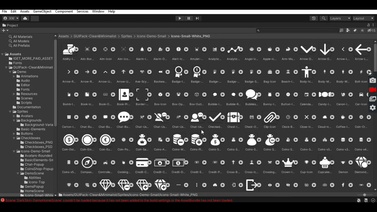 Free Download Unlimited and minimalistic GUI for your games.[PNG UI With Demo]