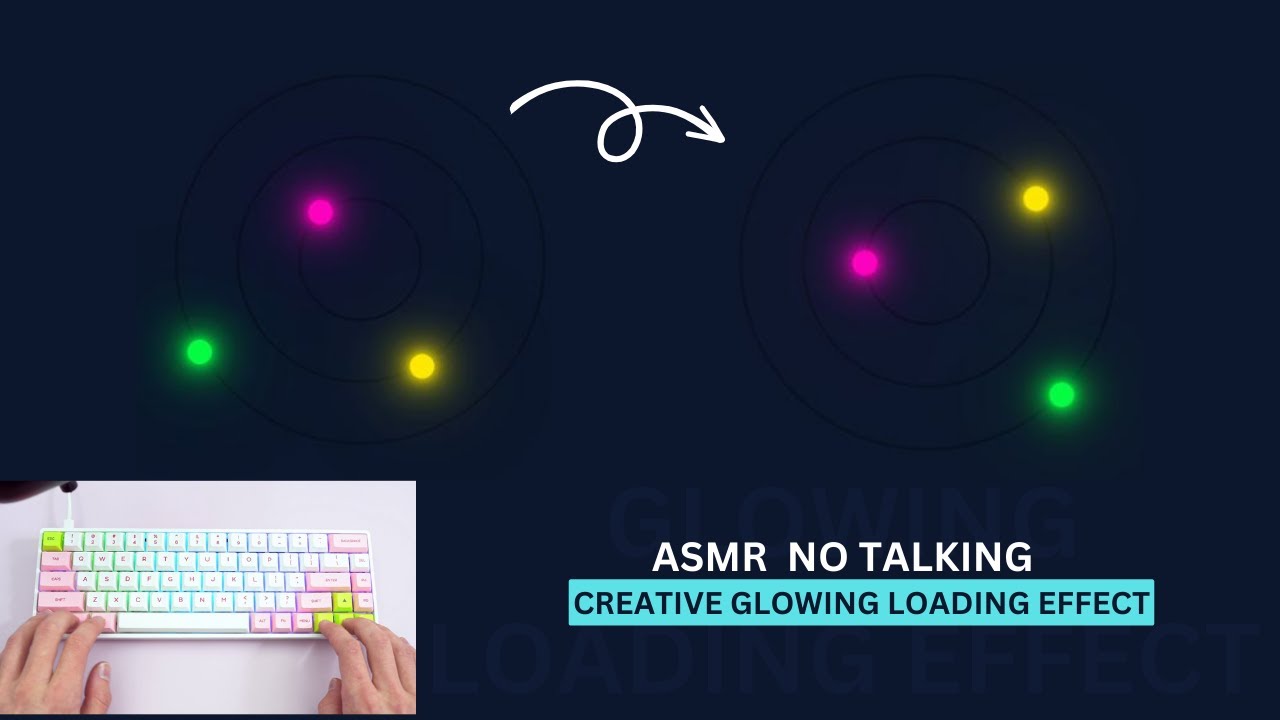 ASMR Programming - Creative CSS Glowing loading Animation - No Talking