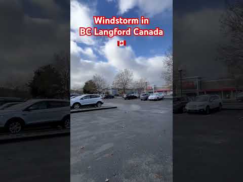 Windstorm in Langford BC Canada #shortvideo #everyone #canada #langford