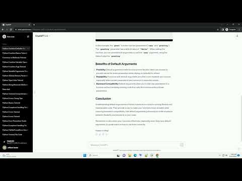 python function with default arguments