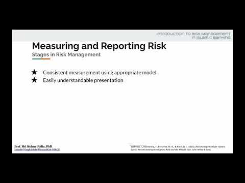 Measuring and reporting risk - Risk management stages in Islamic Banking