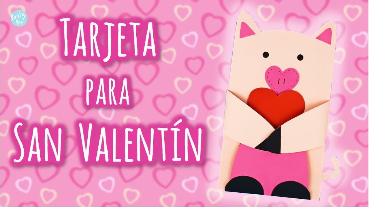 Valentine's Day Card - Piggy Idea ❤️ |Partypop DIY🎉|