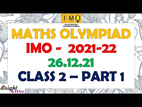 IMO 2021-22 Class 2 || Olympiad exam for Class 2 || IMO maths olympiad Class 2 || Bright Kidzz