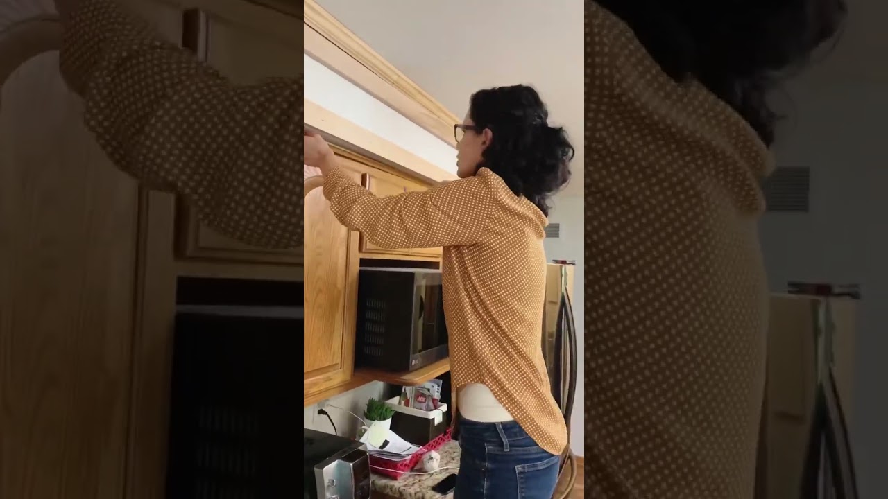 DIY Kitchen Makeover: Part One- Soffit Solution #shorts