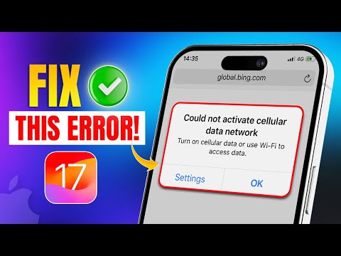 How to fix the “Could not activate mobile data network” error after iOS 17 update