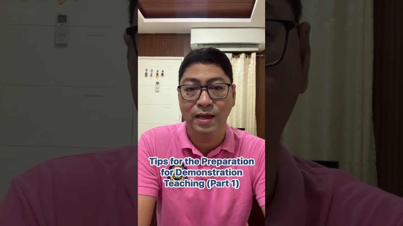 Tips for demonstration teaching/classroom observation