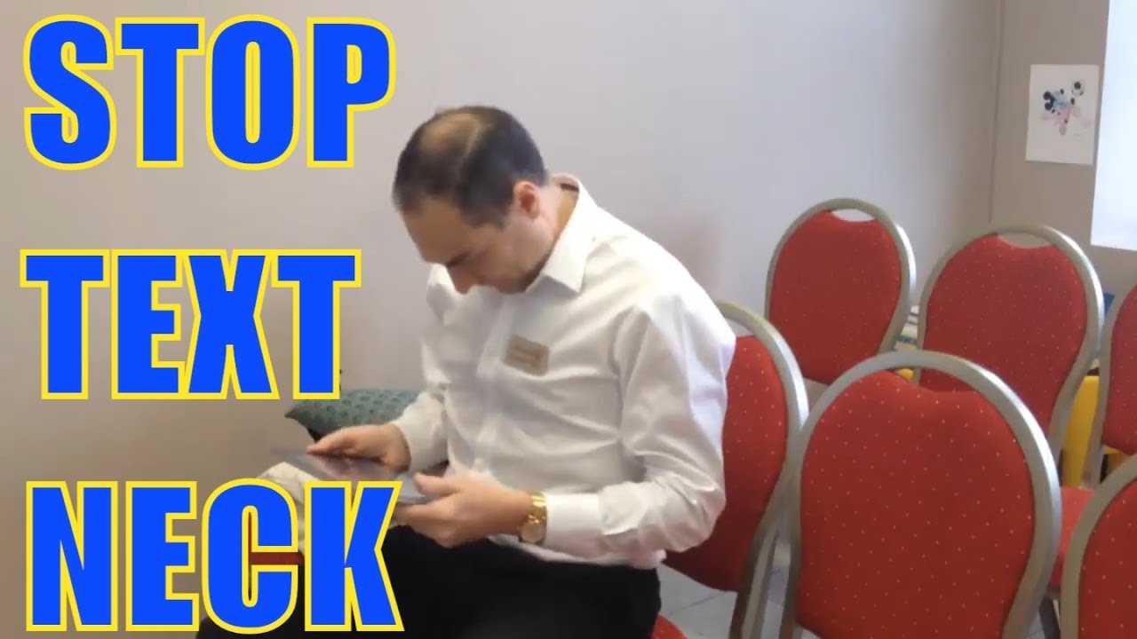 How To Prevent Text Neck, Neck Pain, Neck Strain by Chiropractor in Vaughan Dr. Walter Salubro