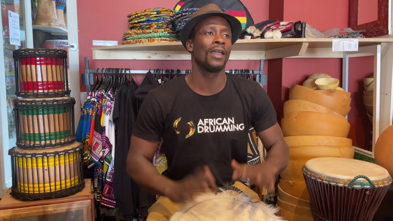 Master Series djembe comparison (Cow vs Goat) - African Drumming
