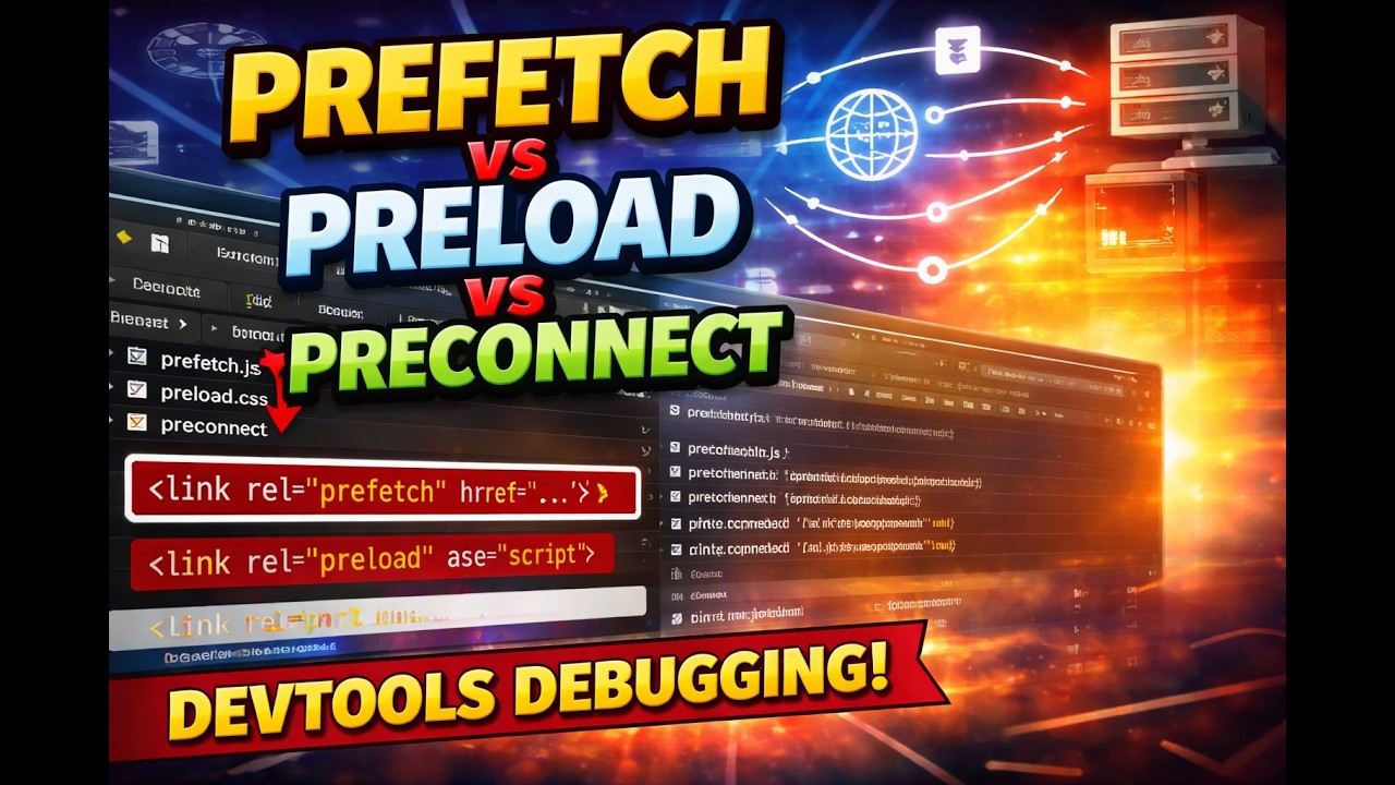 Master Web Performance: Preload, Prefetch, Preconnect & DevTools Debugging