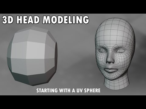 3D Head Modeling #3 - Ani Blender 4D