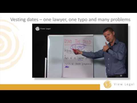 Vesting dates – one lawyer, one typo and many problems by Matthew Burgess