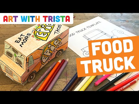 Food Truck Assembly and Design Art Tutorial - Art With Trista