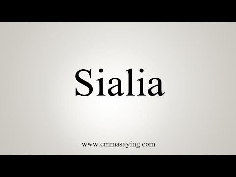 How To Say Sialia