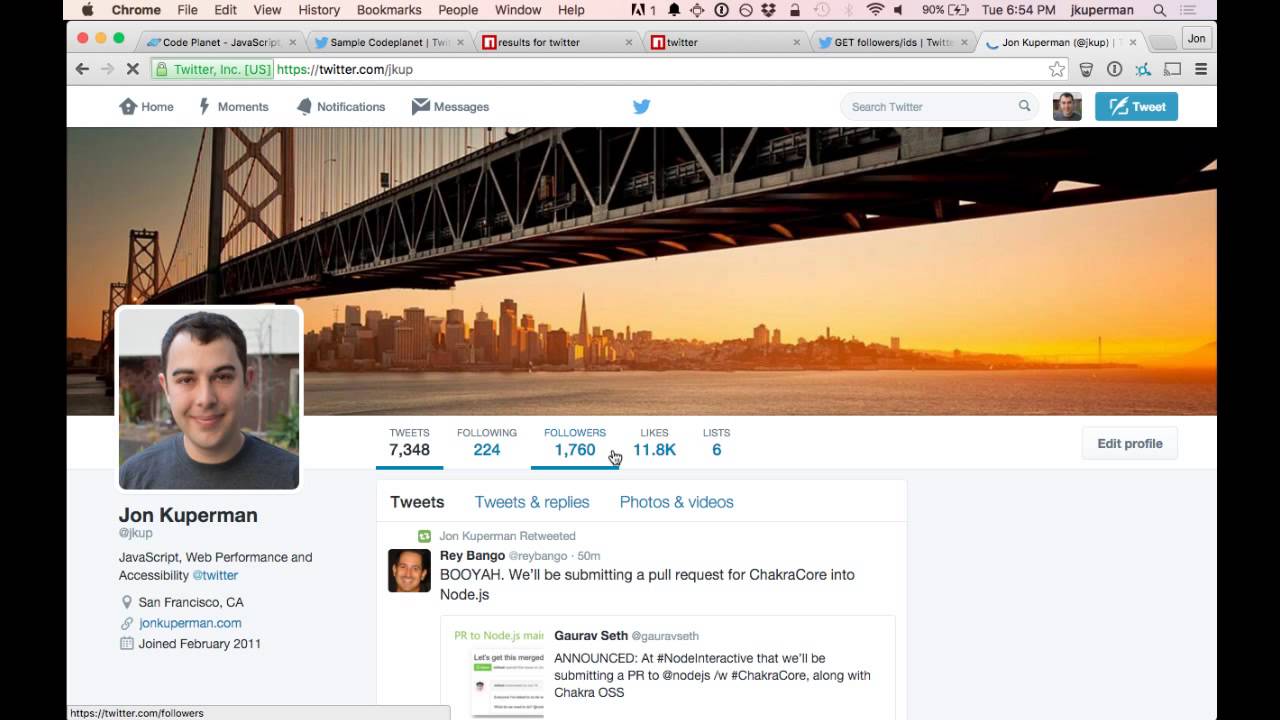 Building a Twitter app with Node.js Part 1
