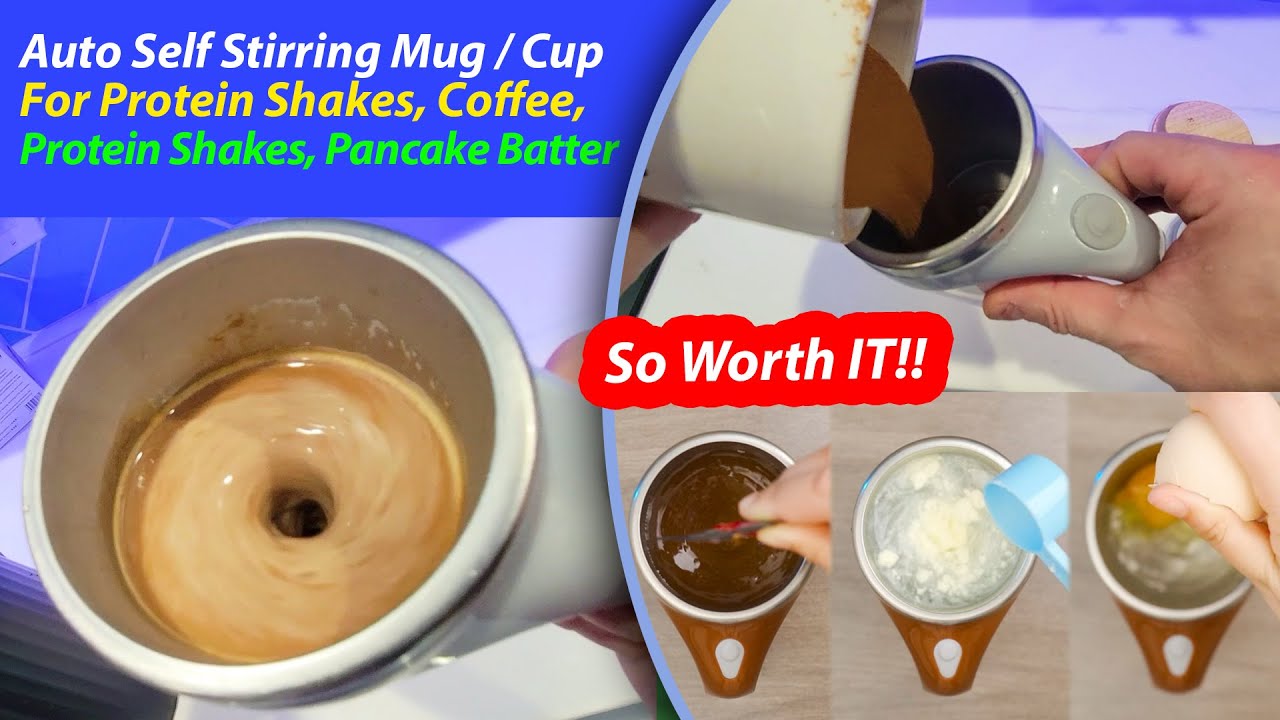 🔥 The ULTIMATE Self Stirring Coffee Mug | Mix in Seconds!
