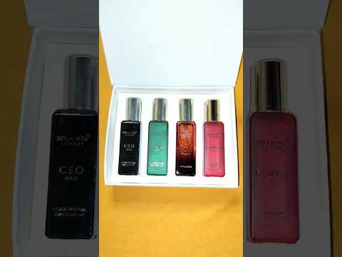 Bella Vita Luxury Man Perfume Gift Set 4x20 ML for Men with Dominus, Oud, CEO, Impact Perfume|Woody