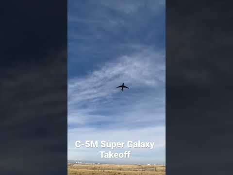 LockHeed C-5M Super Galaxy Takeoff at Buckley Air Force Base