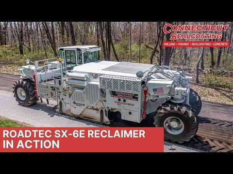 Connecticut Sealcoating: RoadTec SX-6e Reclaimer In Action