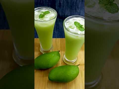 Green Mango Juice at Home #shorts | Mystery Flavor 🍏🍏