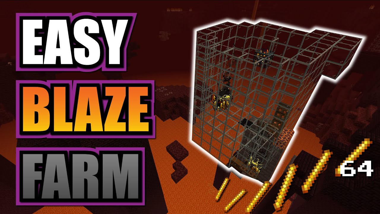 Minecraft Blaze Farm | 400+ Blaze Rods Per Hour