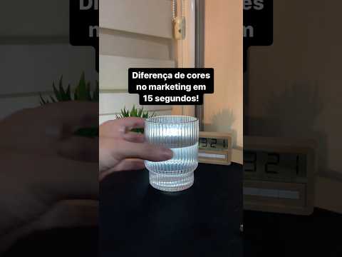 Aprenda sobre marketing em 15 seg. Cores fazem a diferença. #marca #design