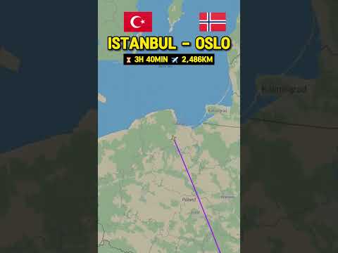 ISTANBUL(SAW) to OSLO(OSL) Pegasus Airlines PC1273 #airplane #aviation #flight #routeexplorer