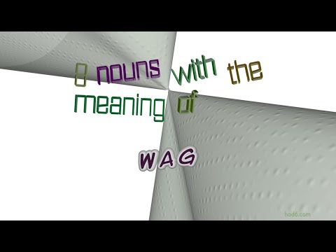 wag - 8 nouns which mean wag (sentence examples)