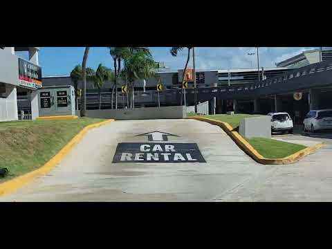 Car rental return at SJU airport, San Juan, Puerto Rico