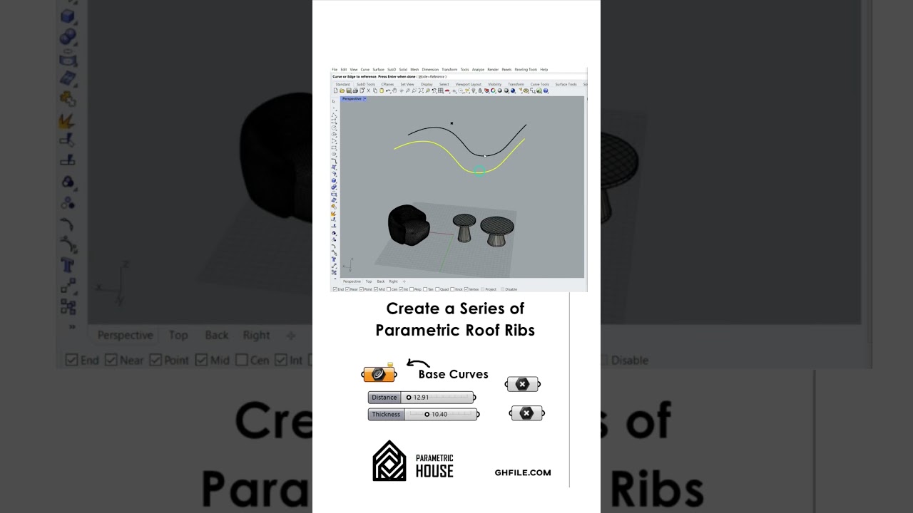Grasshopper Contour Tutorial #shorts