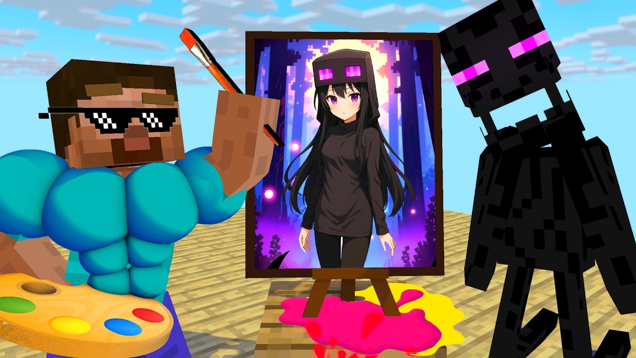 DRAWING RUN 5 CHALLENGE - Minecraft Animation