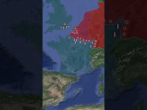 Fall of France (WW2) *REANIMATED* #shorts #animation #map