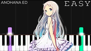 Zone - Secret Base - Kimi ga Kureta Mono - AnoHana ED (Easy Version) by PHianonize and C Music Hoja
