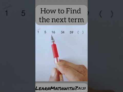 How to find the next term in this sequence | Learn Math with Zain | Shorts
